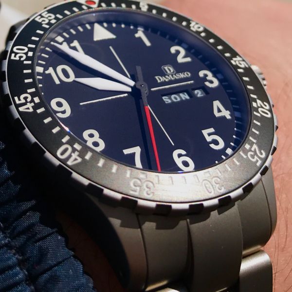 FS: Damasko da46 bracelet and strap custom red accents recent service ...