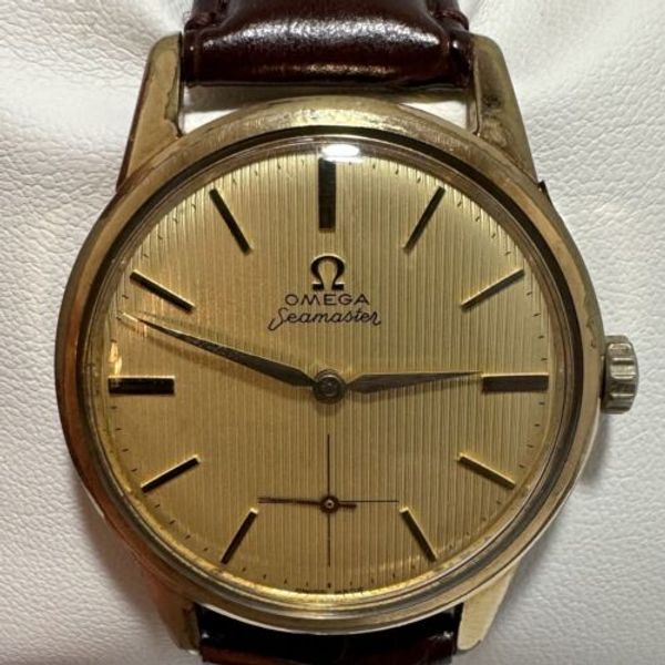 Omega Seamaster Cal 266 14389-5 Unique Pinstripe Pajama Striped Dial ...