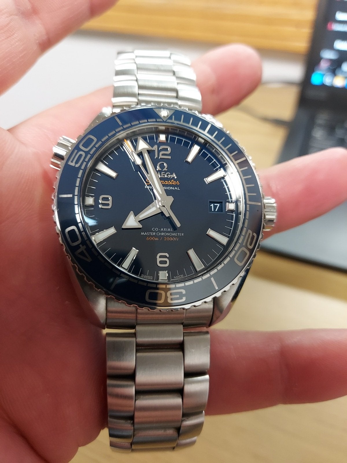 UK: Omega Seamaster Planet Ocean 600m - Steel / Blue 43.5mm - METAS ...
