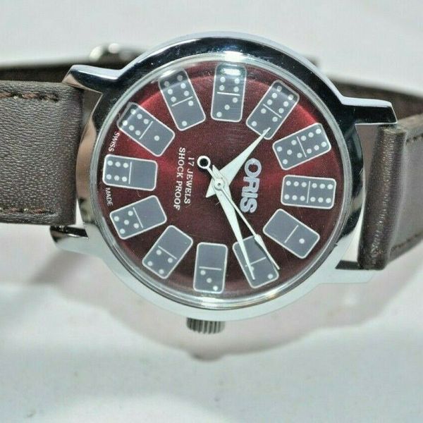 LUDO DICE DIAL ORIS VINTAGE SHOCK PROOF 17J HAND WIND PERFECT MEN'S ...