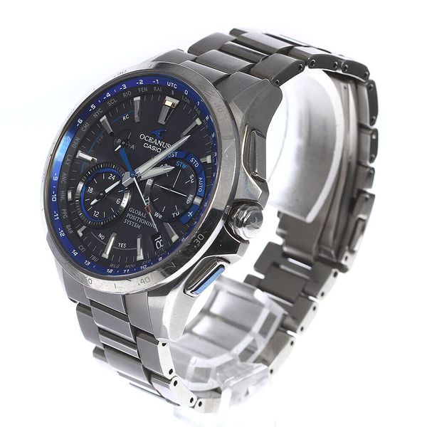 CASIO Oceanus OCW-G1000-1AJF blue Dial Solar Powered Radio Men's Watch_809451 | WatchCharts ...