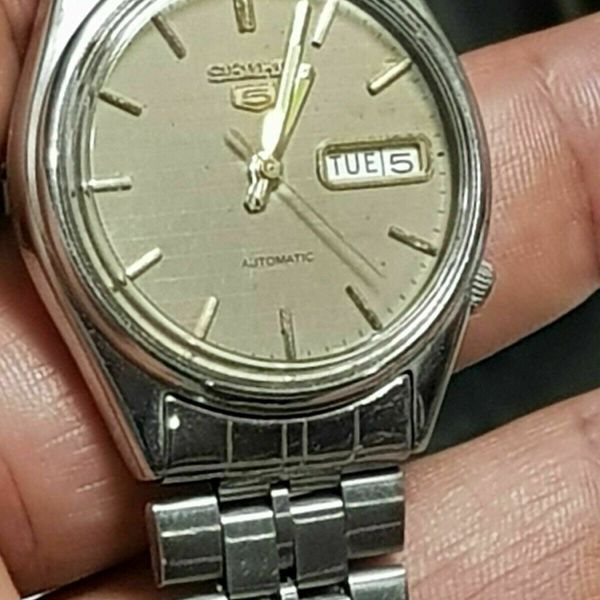 SEIKO 5 AUTOMATIC 6309-5100 Automatic watch Champagne Gold face | WatchCharts Marketplace