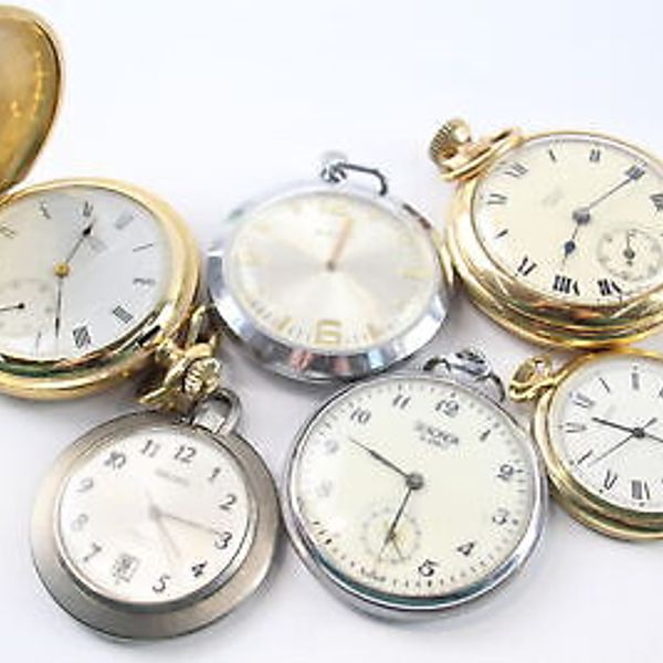 Mens Pocket Watches Hand Wind Working Smiths x 6 | WatchCharts Marketplace
