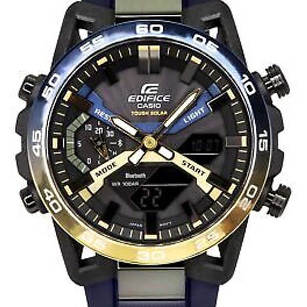 Casio Edifice Black Dial Tough Solar Sports 100M Men's Watch ECB-2000NP-1A | WatchCharts Marketplace