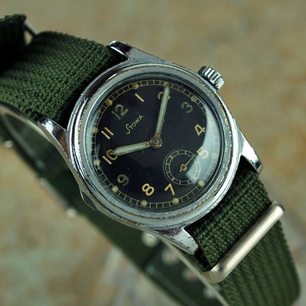 Late 1930's STOWA Civilian Military Vintage Watch Durowe Cal. 202 WW2 ...