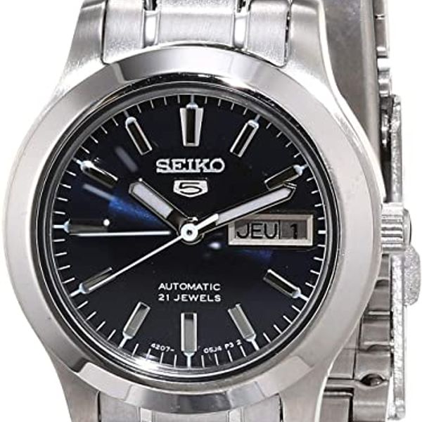 Seiko Seiko Ladies SYMD93K1 Seiko Seiko 5 Automatic Blue Dial Stainless ...
