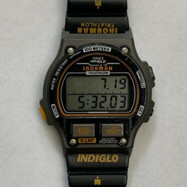 Vintage 1990’s Timex Ironman Triathlon Digital Watch w/ Indiglo / 8 Lap ...