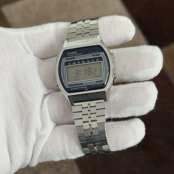 Rare Vintage Casio Casiotron 45CS-21 Chronograph Calendar Menâ s Watch ...