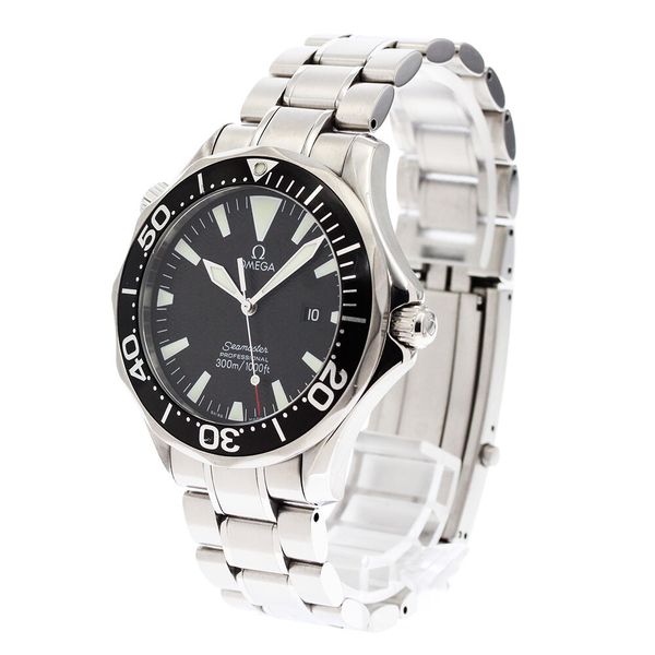 OMEGA Seamaster300 2264.50 Date Black Dial Quartz Men's Watch_878697 ...