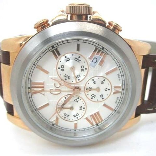 Guess Collection Gc Luxury Chronograph GC41501G Brown Leather Men's ...