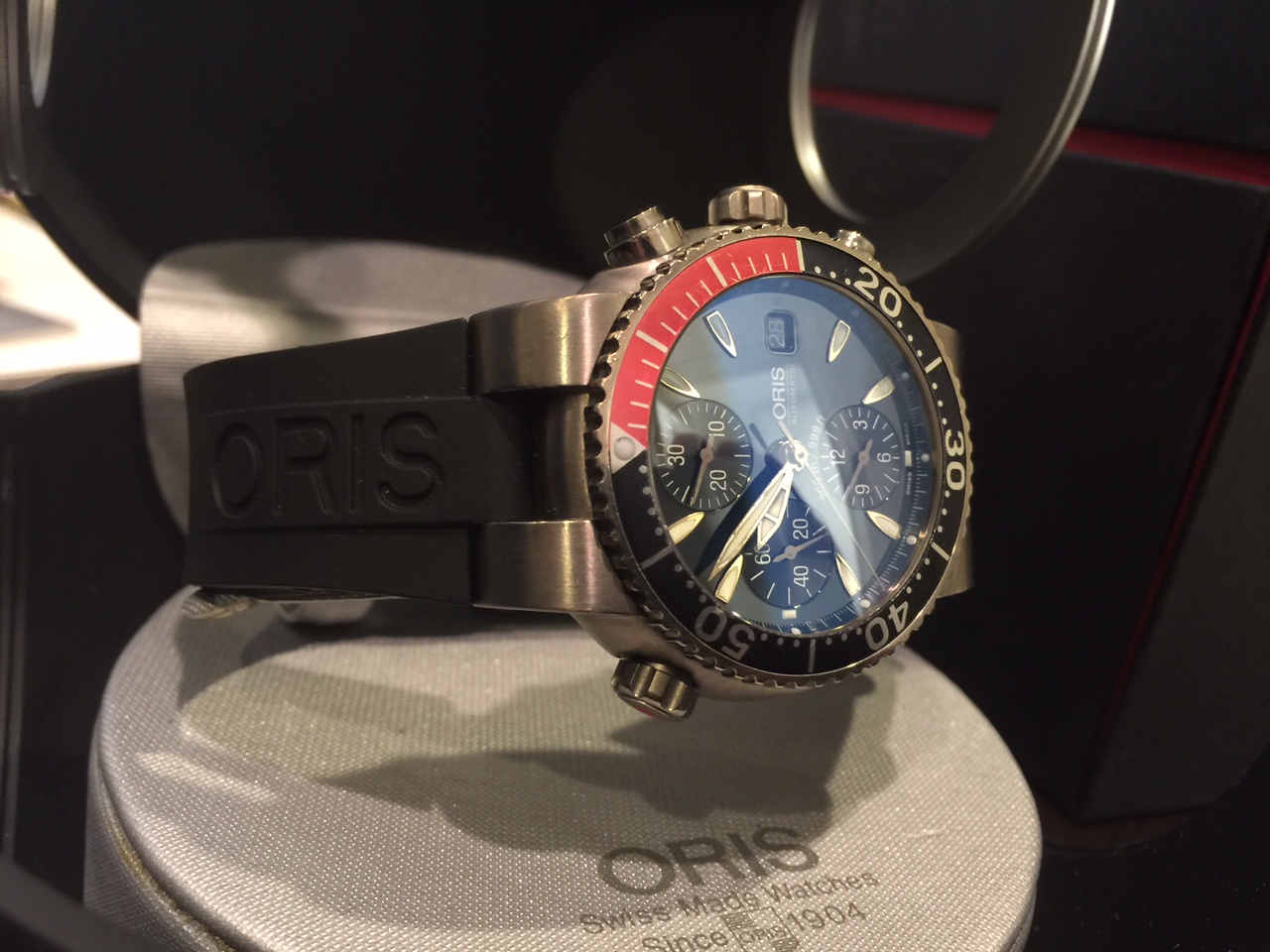 FSOT: Oris TT1 Divers Titanium 300m Chronograph Automatic COKE ...