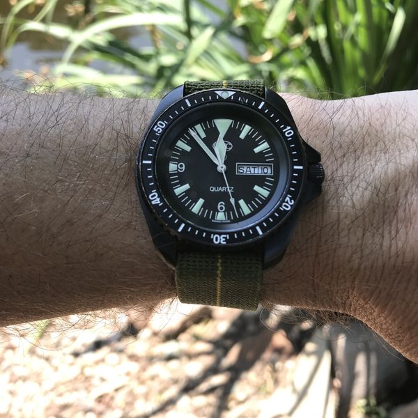 CWC Cabot Watch Company SBS Diver 300m Quartz Dive Watch PVD Sapphire ...