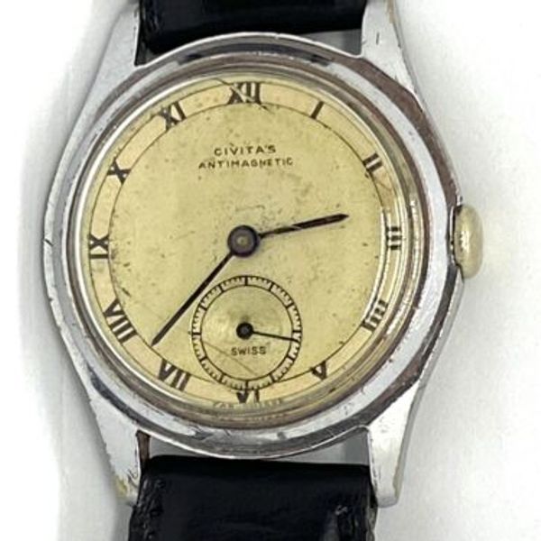 Vintage Civitas WWII Military Antimagnetic Swiss Wrist Watch | WatchCharts Marketplace