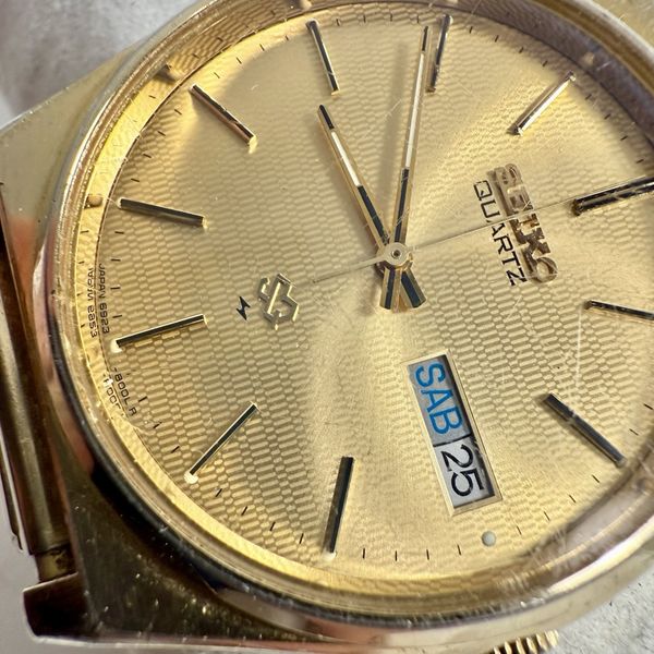 Men's Vintage SEIKO SQ 6923-8009 Watch Gold Tone New Battery Working Flawlessly | WatchCharts ...