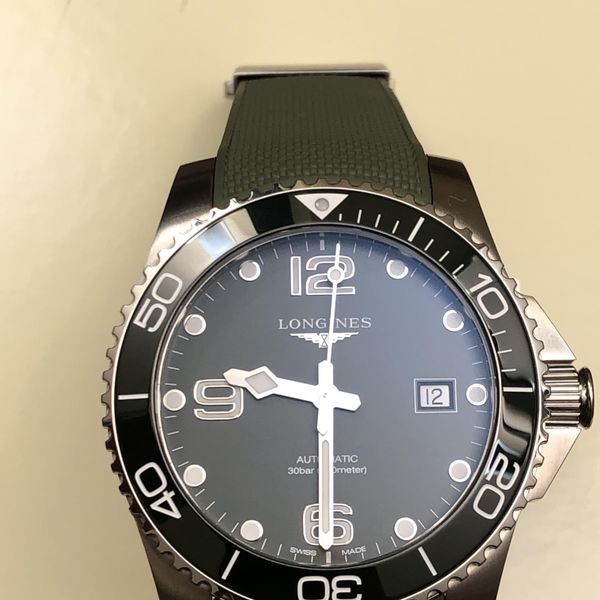 The Longines HydroConquest in green 41mm with box and manual ...