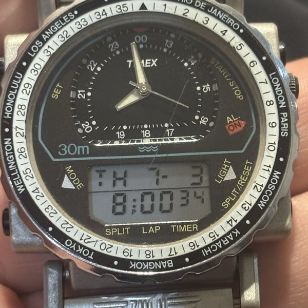 Vintage Timex Zulu Time Ana-Digi Watch Pls Read | WatchCharts Marketplace
