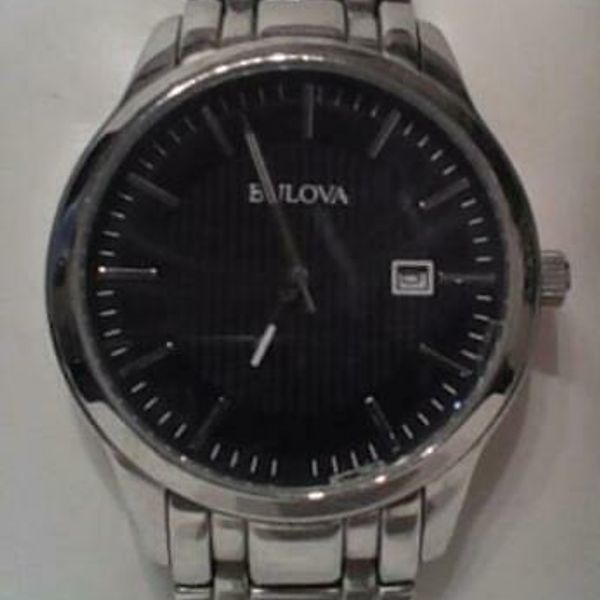 Bulova Men's Stainless Steel Bracelet Watch 38mm 96B149 $295 - READ ...