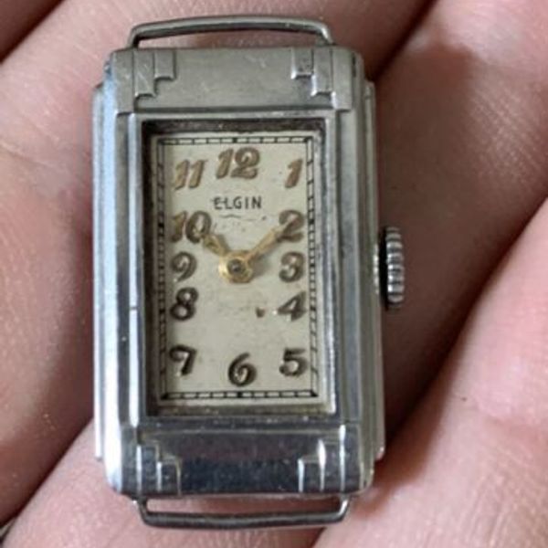Vintage Elgin Watch Step Side Case Art Deco 1935 7 Jewels | WatchCharts ...