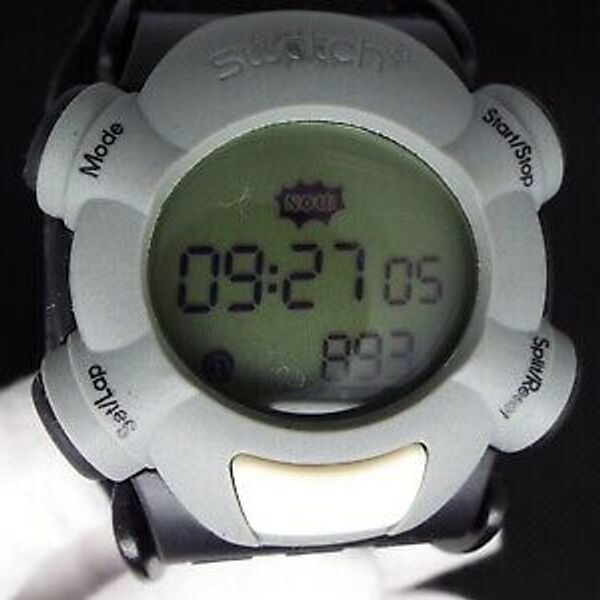 VINTAGE SWATCH BEAT WATCH SWISS NOS UNUSED WITH CASE AND MANUAL ...