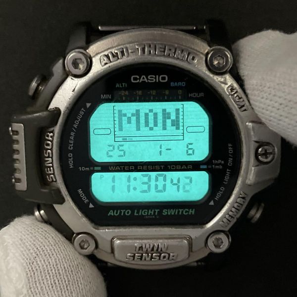 CASIO PRO TREK PRT-30 Face Only - Twin Sensor, Battery Replaced ...