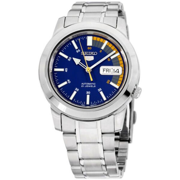 Seiko 5 Blue Dial Stainless Steel Men's Watch SNKK27 | WatchCharts
