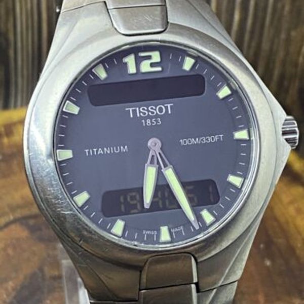Tissot T790 Mens Titanium 100m Quartz Watch Sapphire Crystal Swiss Made ...