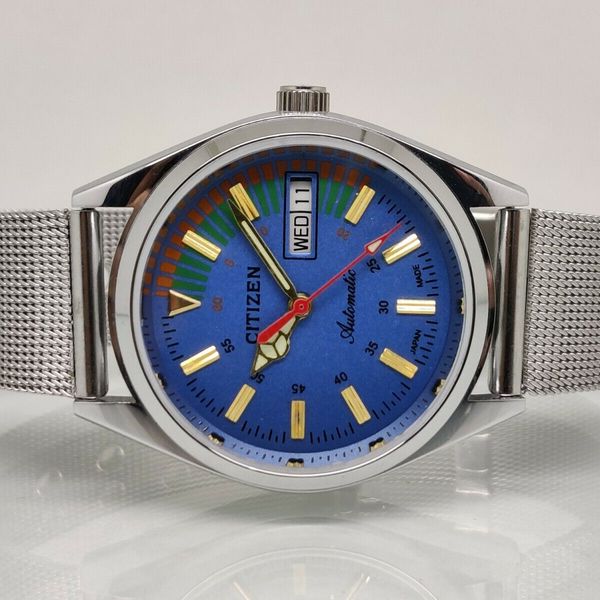CITIZEN DAY DATE AUTOMATIC BLUE COLOR DIAL JAPAN MADE 21 JEWELL MAN ...