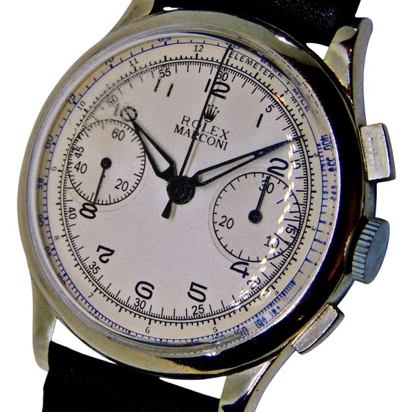 Vintage ROLEX Marconi chronograph 34mm mens Swiss watch just serviced ...