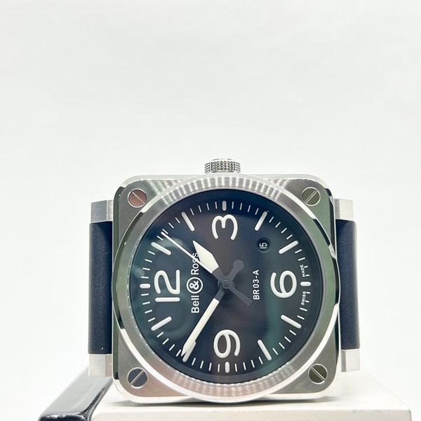 Brand New Bell & Ross Instrument BR-03 Black Dial Automatic Steel ...