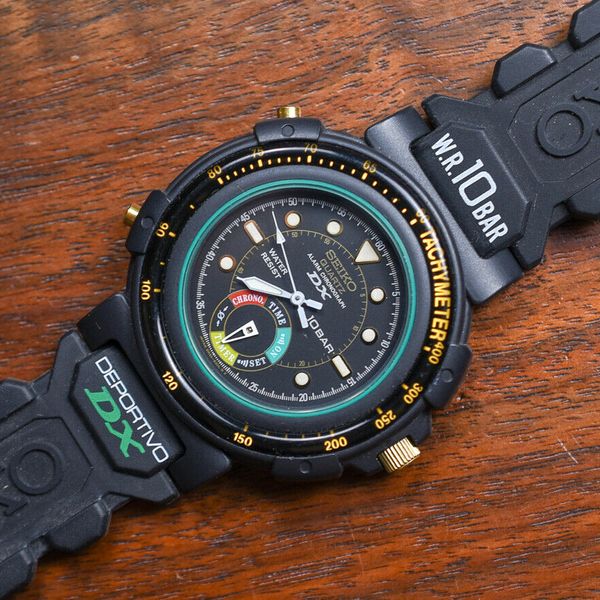 Vintage SEIKO DEPTORTIVO DX Chrono Alarm Timer Watch MINT CONDITION ...