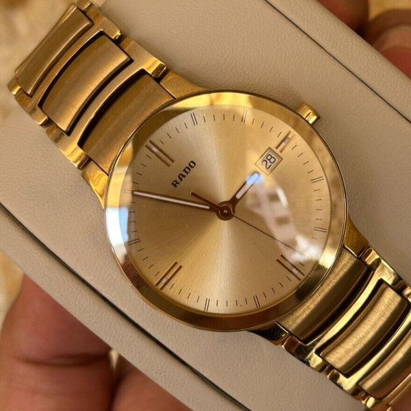 Original Rado Centrix Fully Gold-plated Men's Watch 116.0527.3 W/box ...