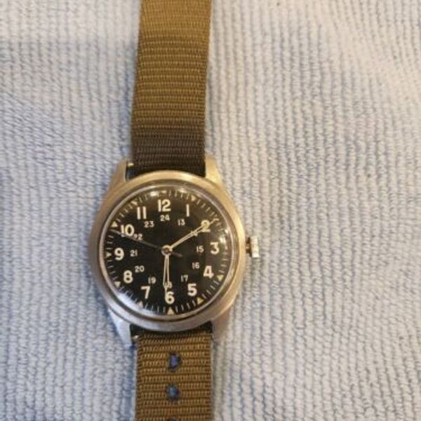 Benrus Mil-w-3818B Military Watch (Vietnam Era Date- March, 1968) (Ex ...