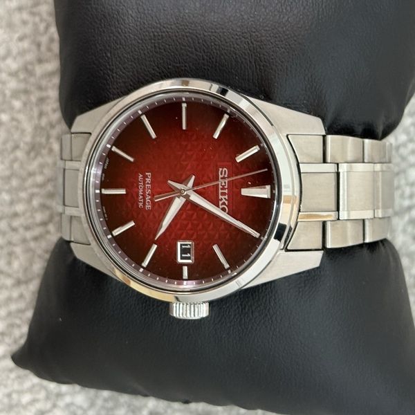 Seiko Presage Red Sharp Edged SPB227J1 Automatic Mens Watch W/Box 6R35 ...