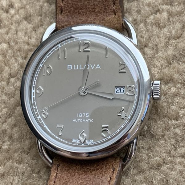 Bulova Commodore Automatic Brown Dial Men's Watch 96B324 | WatchCharts ...