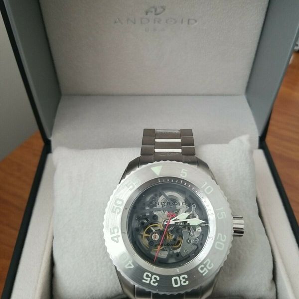 ANDROID AUTOMATIC MOVEMENT GEMSTONE WATCH AD600 Seagull TY2809 200Meter ...