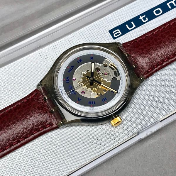 SWATCH WATCH ** SAM100 RUBY AUTOMATIC 1991 ** NEW! | WatchCharts ...