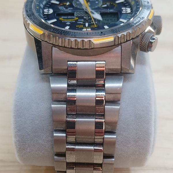 CITIZEN Blue Angels Promaster Eco Skyhawk Mens Watch Super Titanium ...