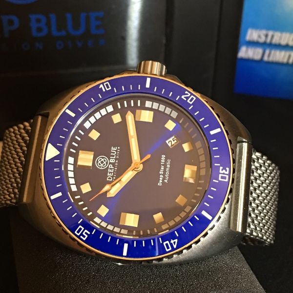 FS: DEEP BLUE DEEP STAR 1000 AUTOMATIC DIVER - BLUE DIAL | WatchCharts