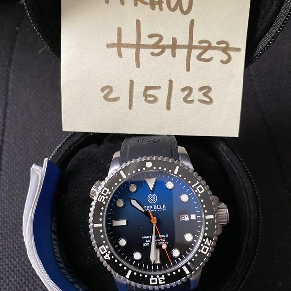 [WTS] Deep Blue Master 1000 II Blue Gradient Dial | WatchCharts Marketplace
