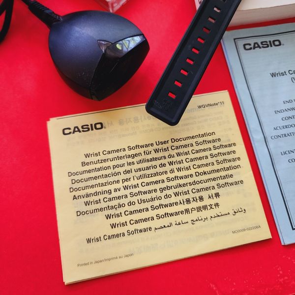 Casio Wrist Camera Vintage Rare MEGA Set PC Link Kit WQV-1 Retro Cal ...