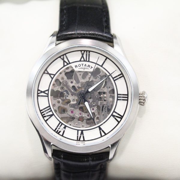 Mens Rotary Skeleton Steel Watch Ref. GS00641/06 Automatic Working ...
