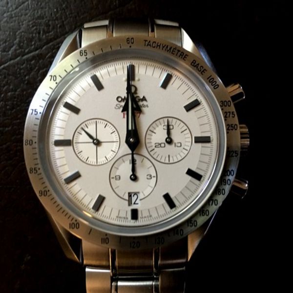 Omega Broad Arrow "1957" Coaxial Chrono full set | WatchCharts Marketplace