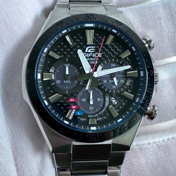 Casio Edifice EQS-800 (5564) Solar Chronograph Men's Stainless Steel ...