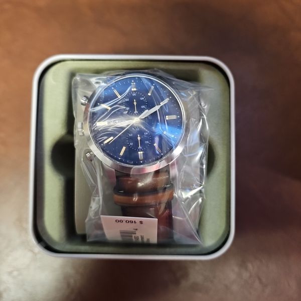 Fossil Townsman Chronograph Blue Dial Men's Watch FS5279 *NEW in BOX ...