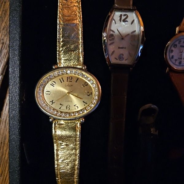 Vintage Untested Watch lot of 7 [S3] Timex,Carriage,Futura, Collezier ...