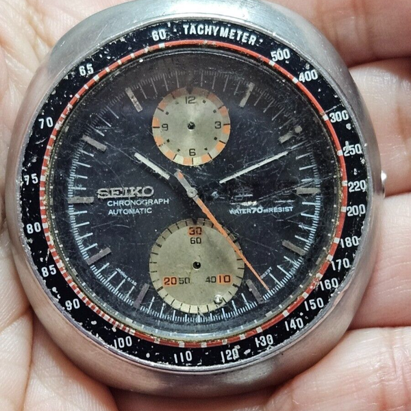 Seiko 6138-0011 Automatic Watch Chronograph UFO Vintage Mens Dial ...