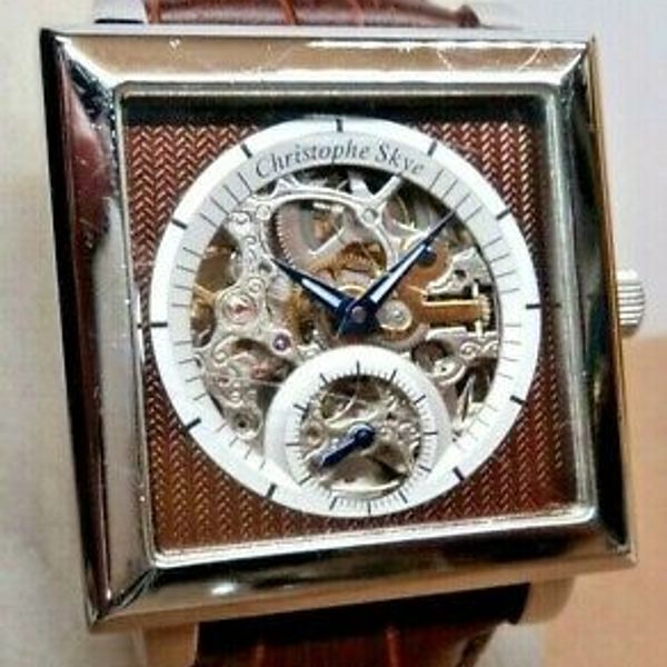 Christophe Skye 22J Automatic Skeleton Stainless Mens Watch 8433 3200 ...