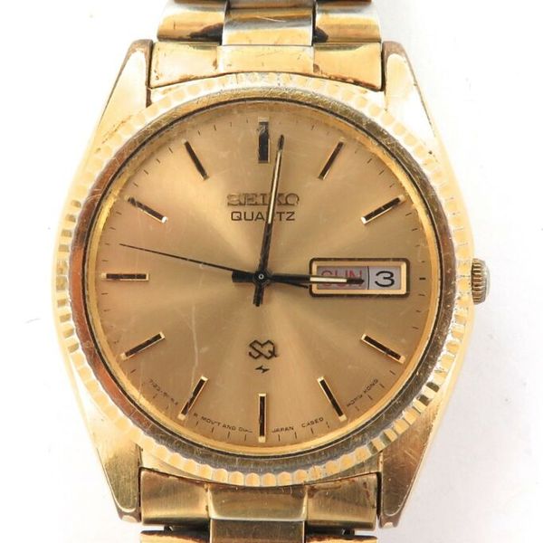 VINTAGE SEIKO QUARTZ SQ DAY DATE 7123-8059 MENS WATCH. | WatchCharts Marketplace