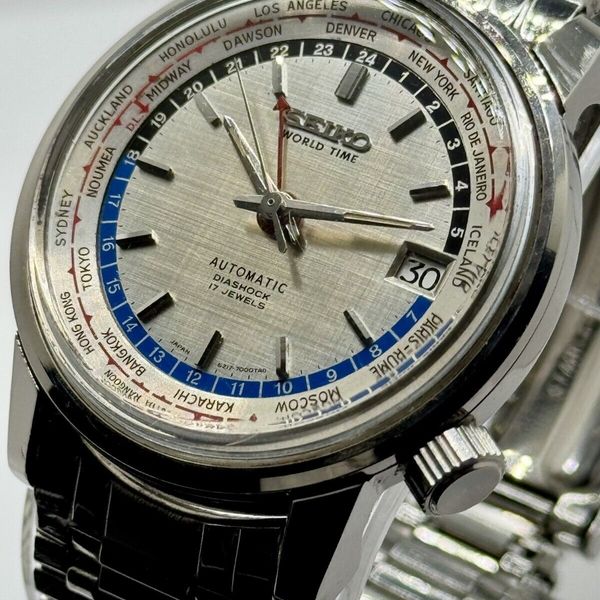 Limited 1964 SEIKO World Time Automatic Mens Watch 6217-7000 Tokyo ...