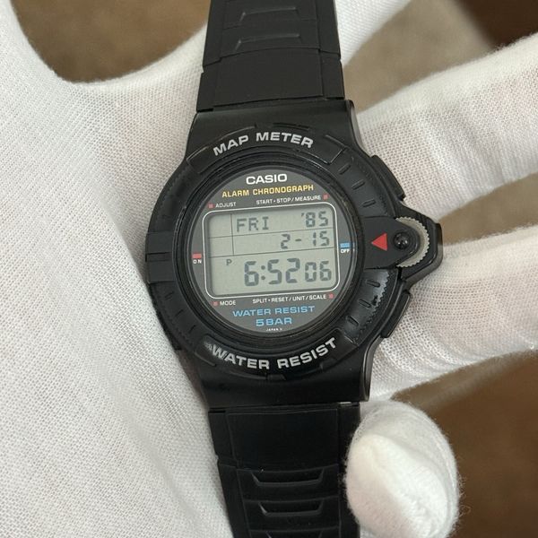 Rare Vintage Casio MAP-100 Map Meter Menâ s Digital Watch JDM 1990s â ...